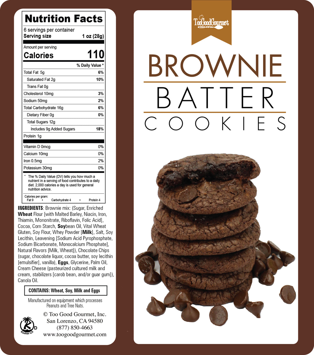 Brownie Soft Batch Batter Cookies – Too Good Gourmet