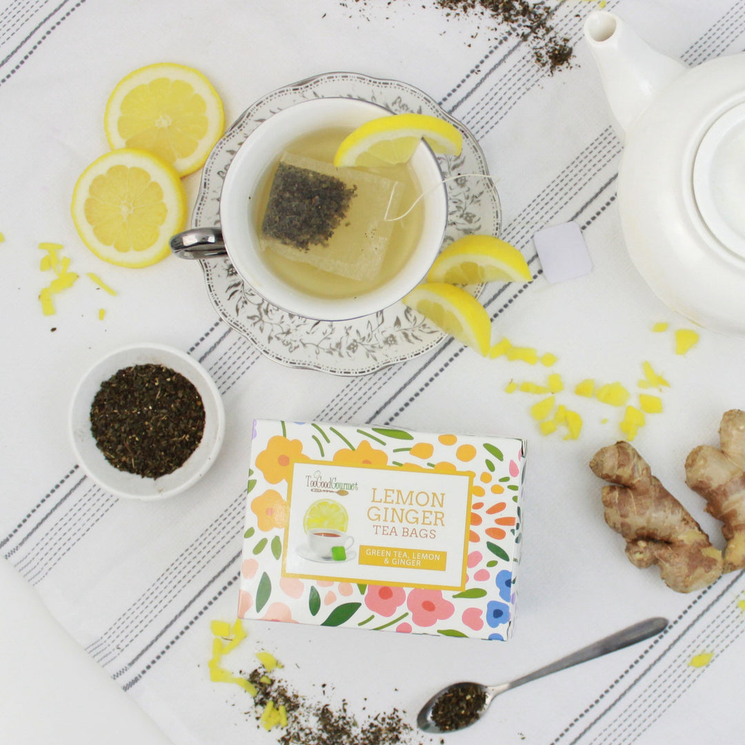 Lemon Ginger - Tea Bags – Too Good Gourmet