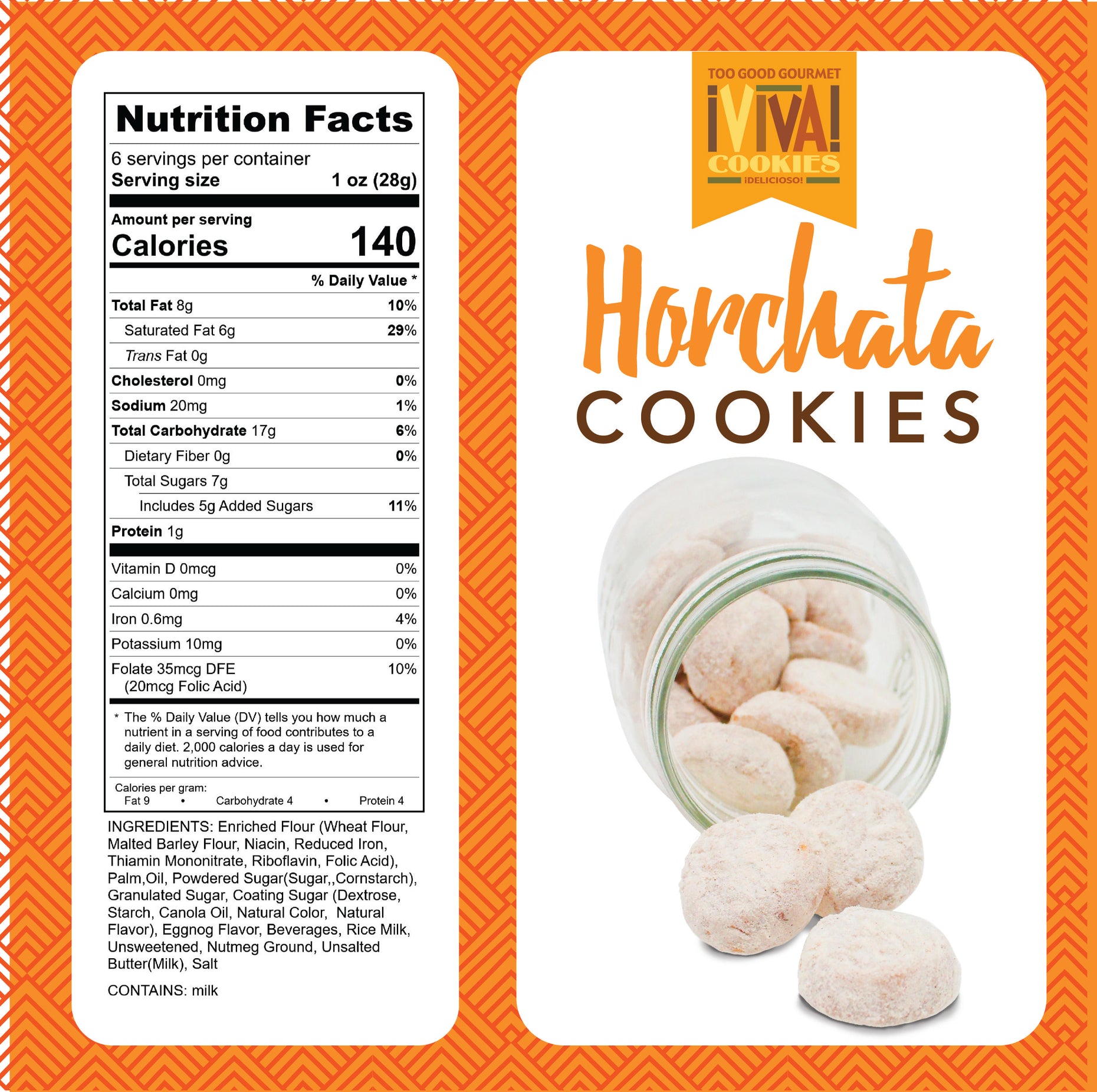 Horchata Cookies – Too Good Gourmet