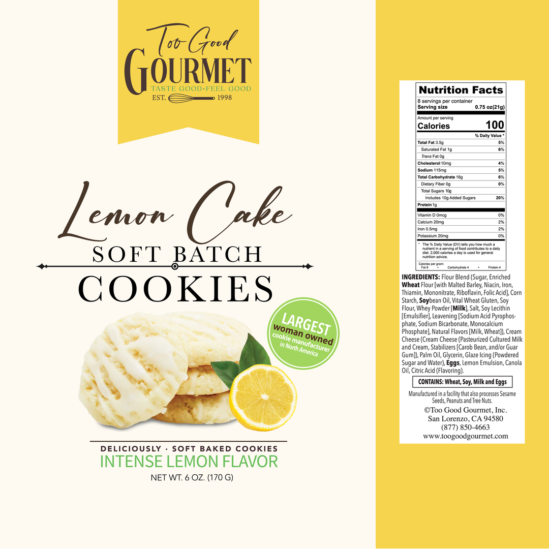 Lemon Soft Batch Batter Cookies – Too Good Gourmet